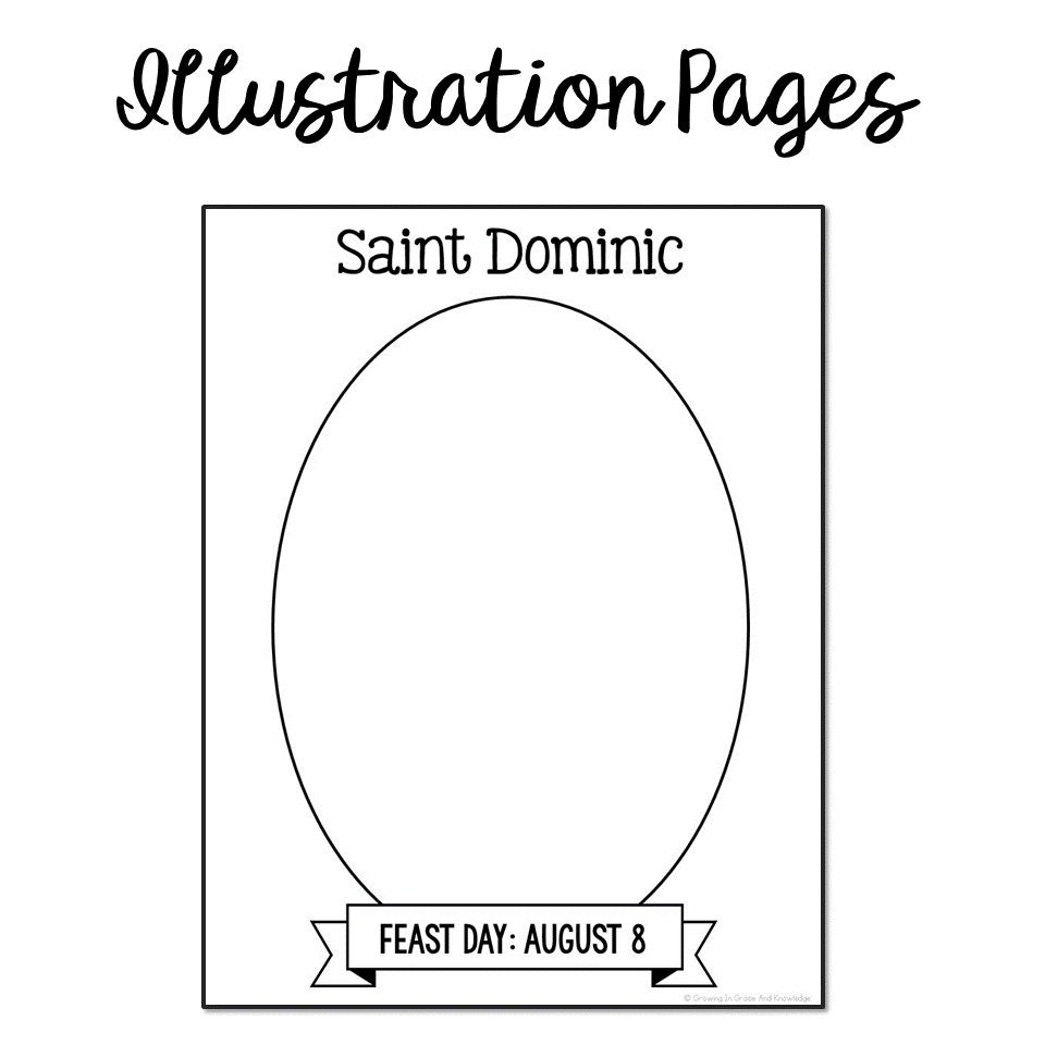 Catholic Saints Feast Day Posters and Coloring Pages - Etsy