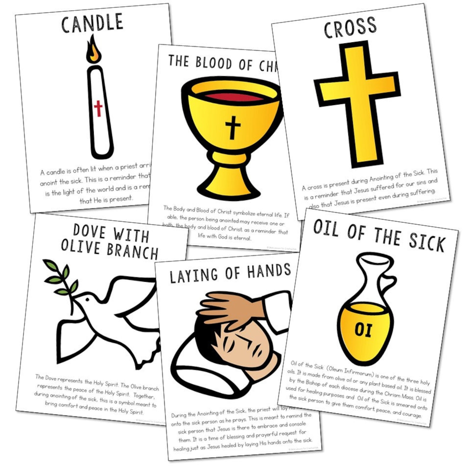 Anointing the Sick - Sacrament Posters, Coloring Pages, and Mini Book ...