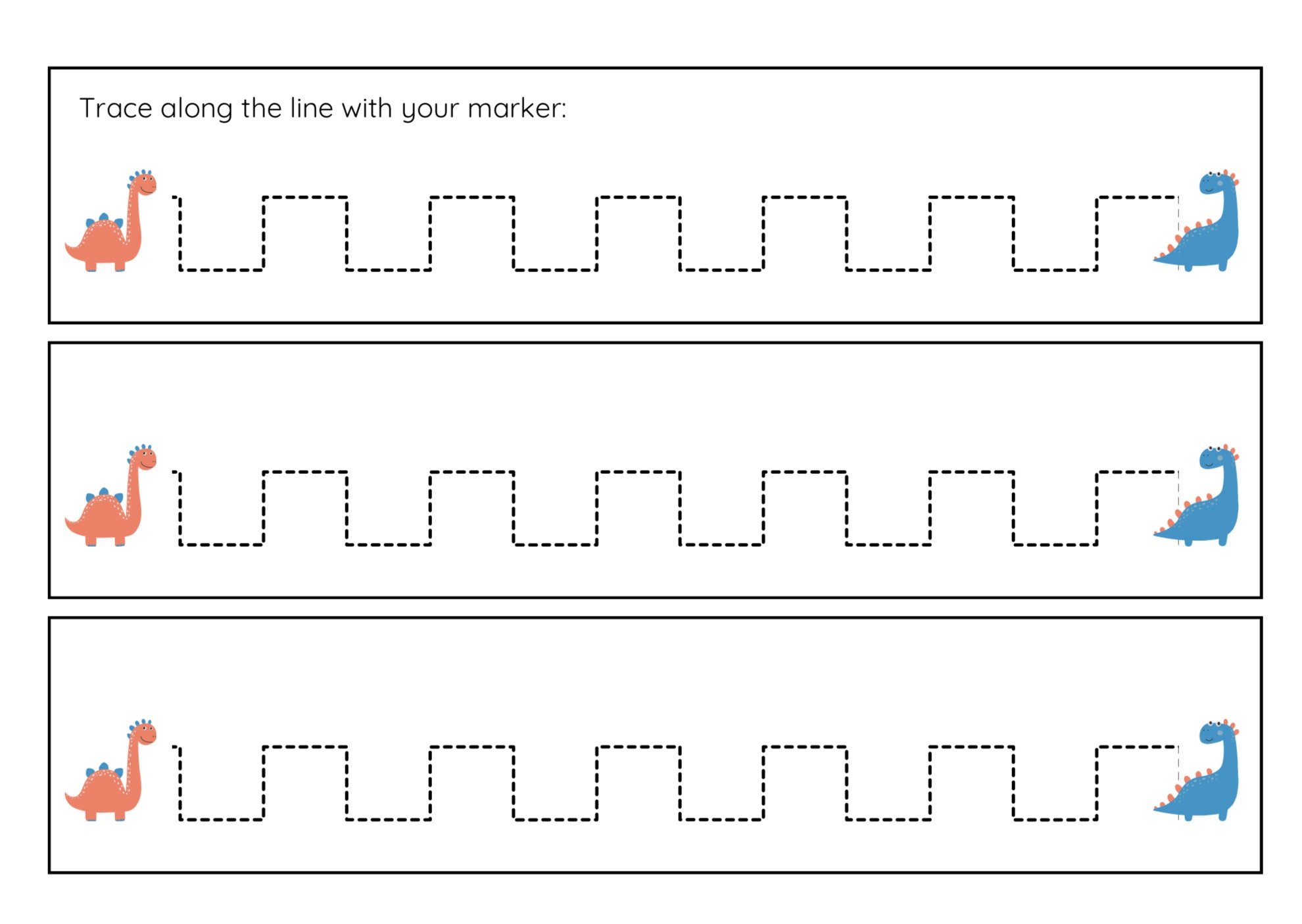 Pre-writing Skills Tracing Worksheets Set of 30 - Etsy