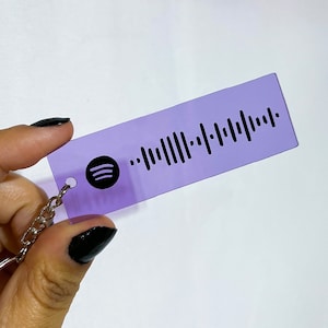 Scanable Music Code Keychain | Acrylic - Vinyl - Valentine’s Day Gift ...