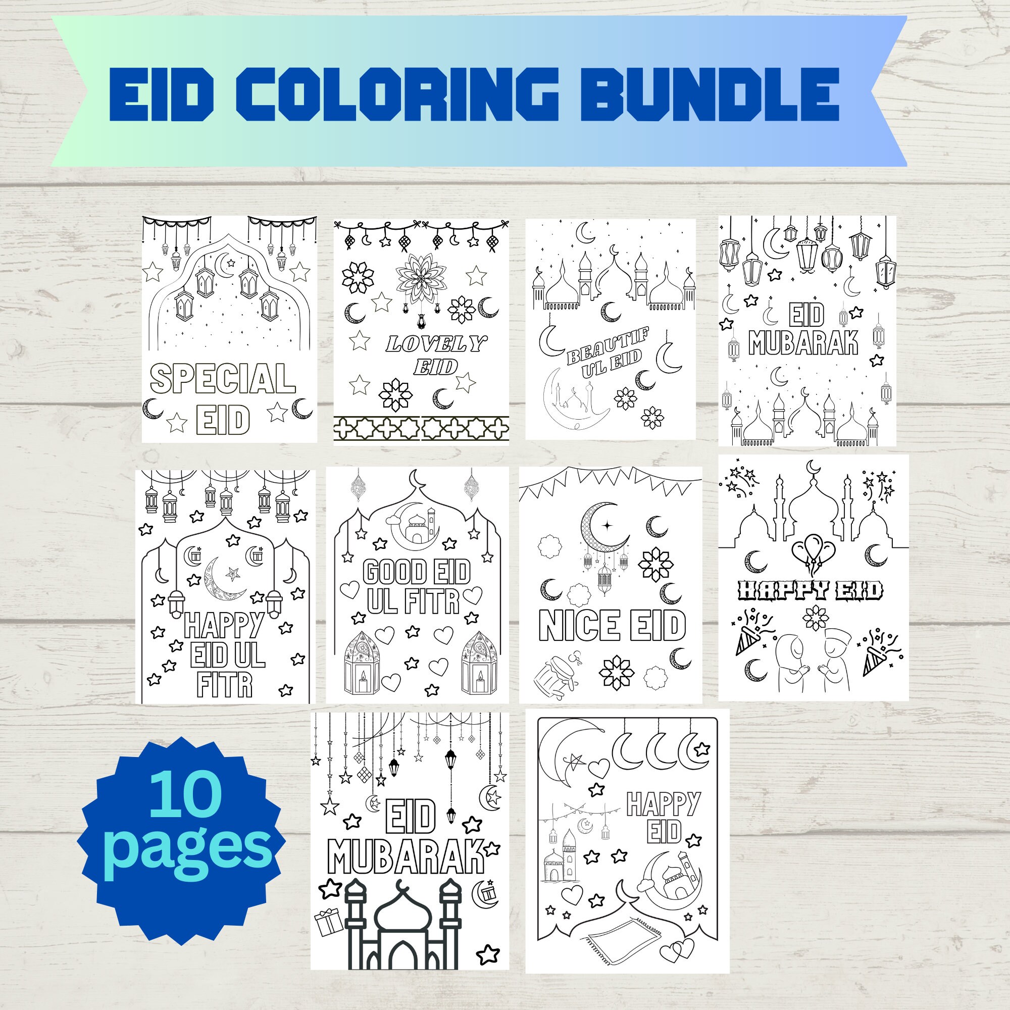 Eid Ul Fitr Coloring Pages
