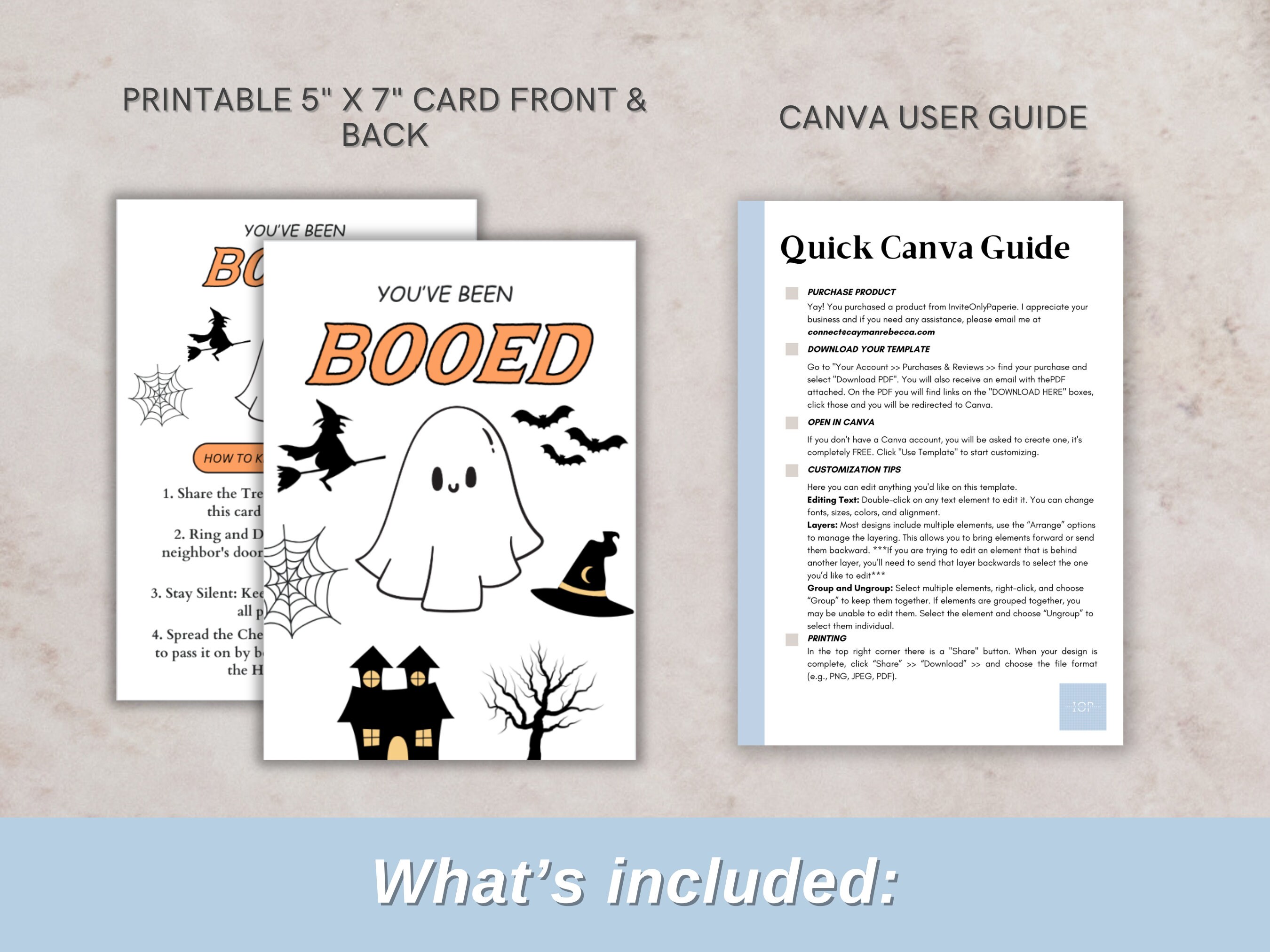 You've Been Booed Halloween Printable | "you've Been Boo'd | Halloween ...