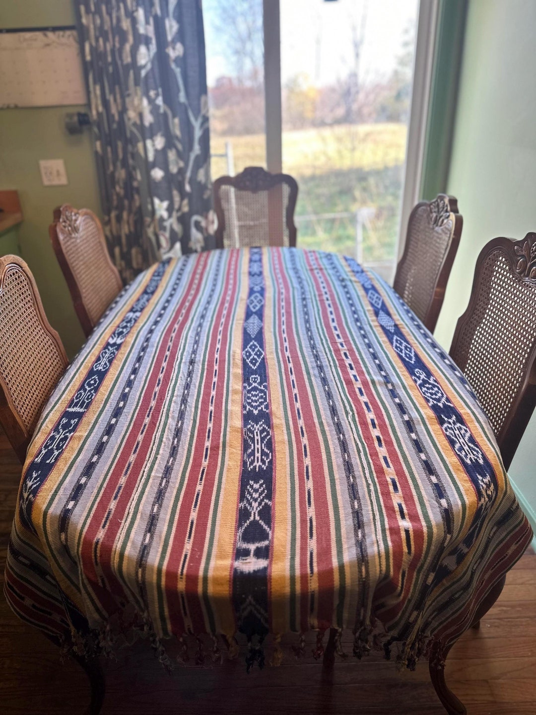 Handmade Mayan Woven Tablecloth Boho Blanket Wall Hanging Handcrafted ...