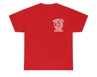Boston Fire Department Tshirt - Etsy