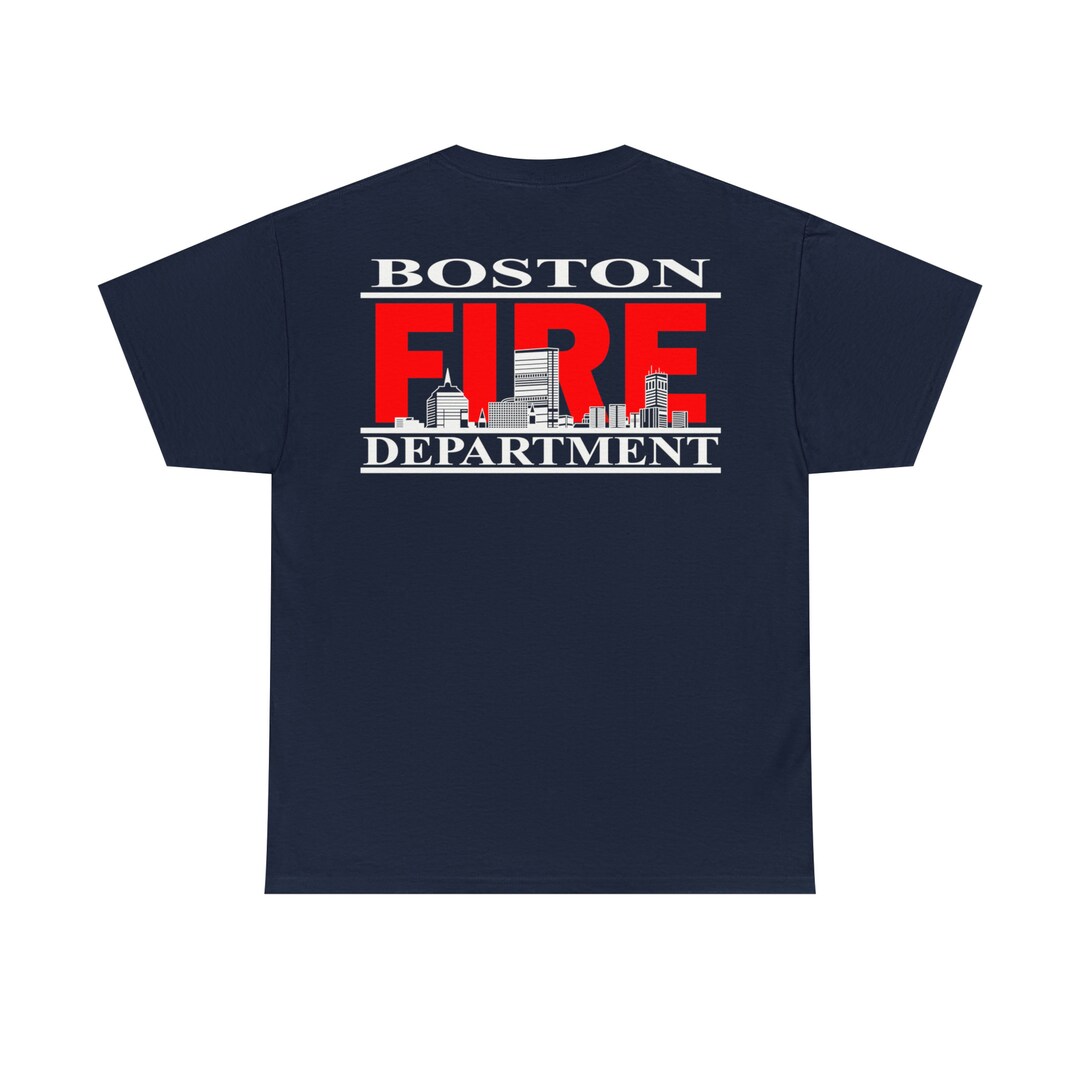Boston Fire Department Skyline Cityscape Heavy Cotton Tee - Etsy