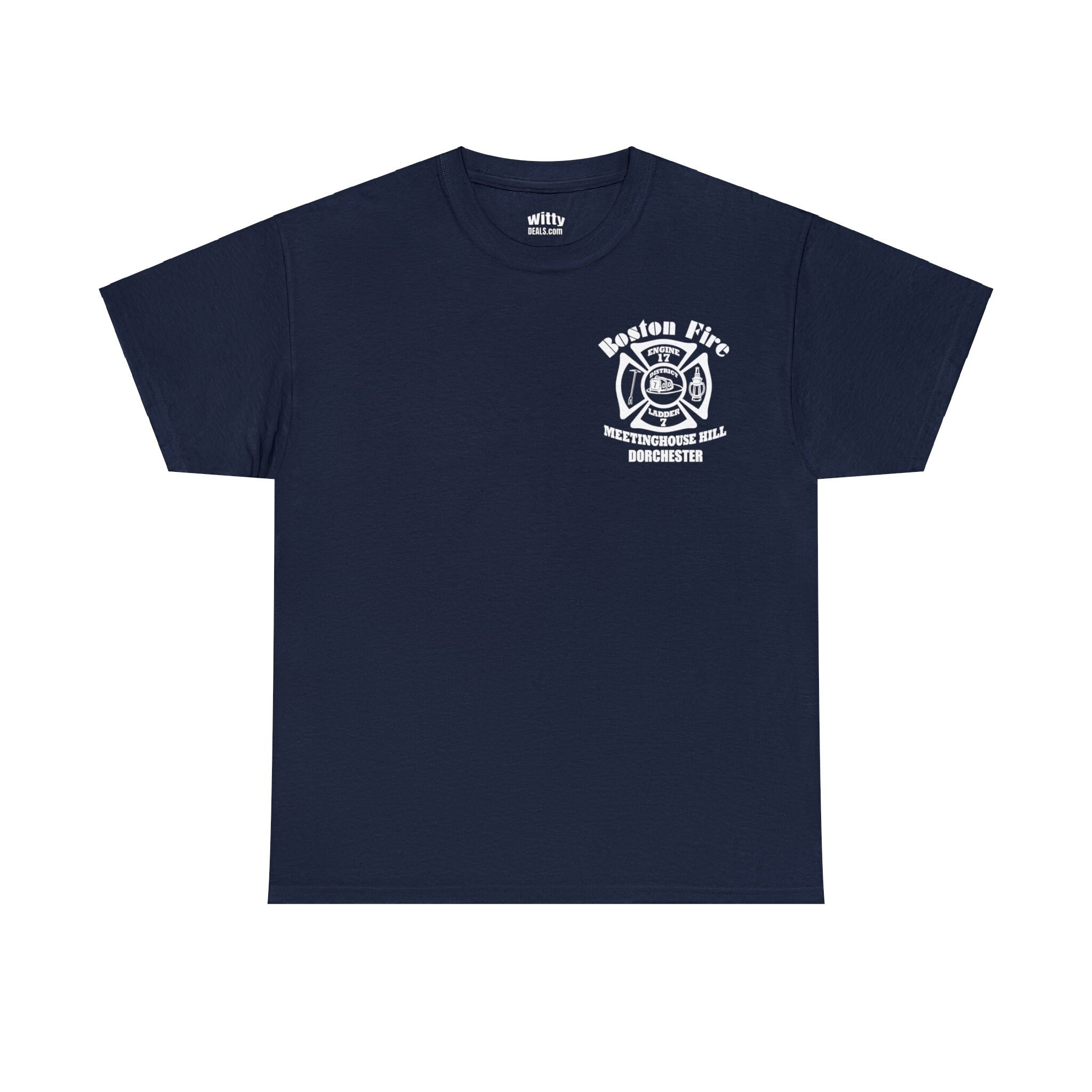 Boston Fire Department Engine 17 Ladder 7 Dorchester Heavy Cotton Tee ...