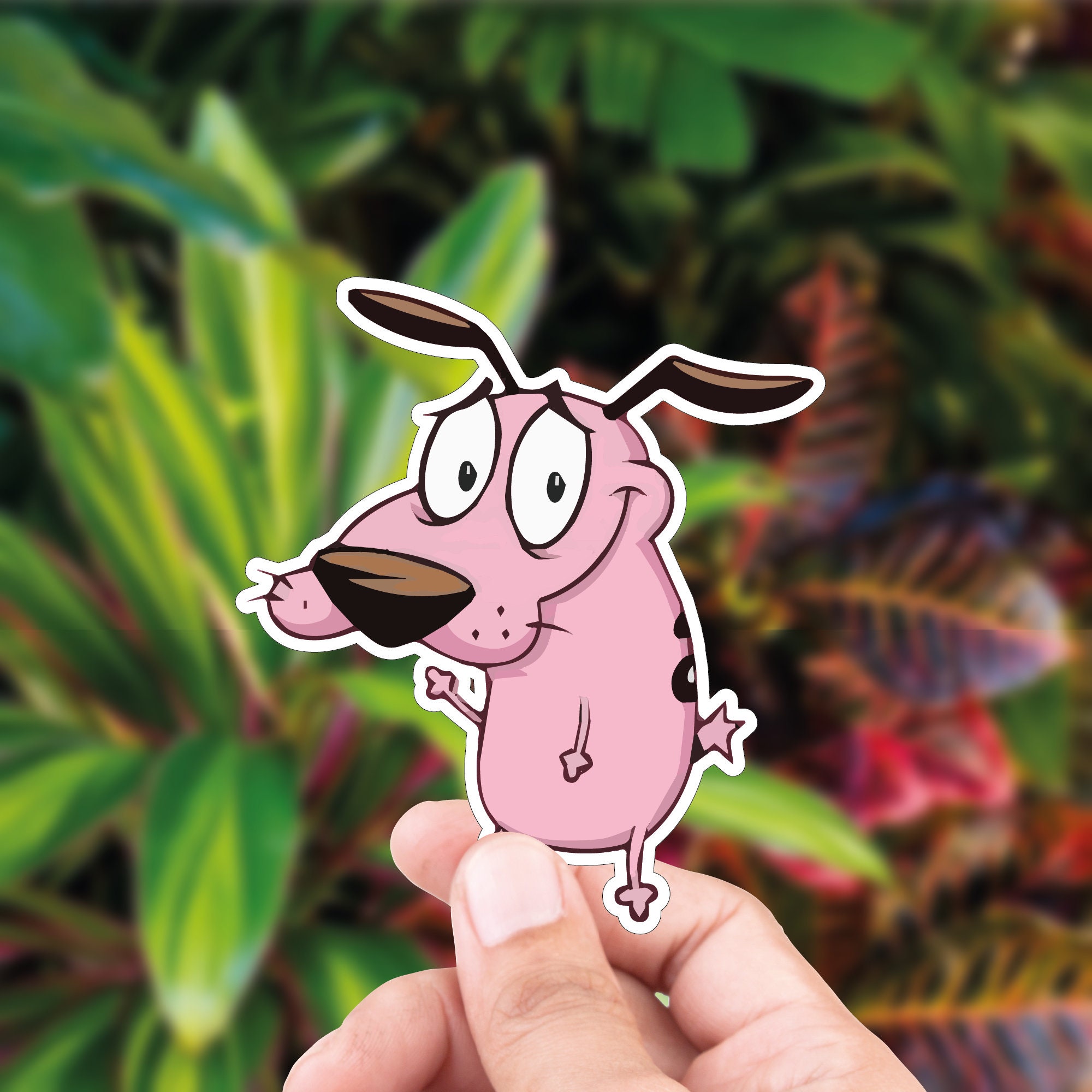 Courage the Cowardly Dog Sticker - Etsy