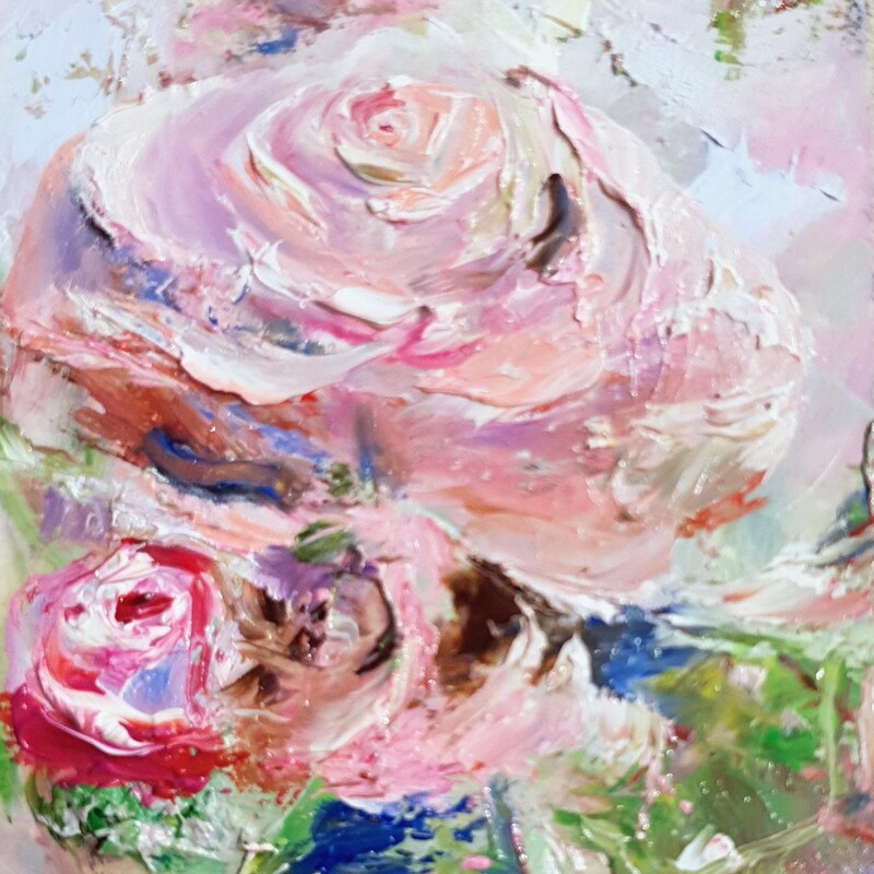 Impressionist Roses - Etsy
