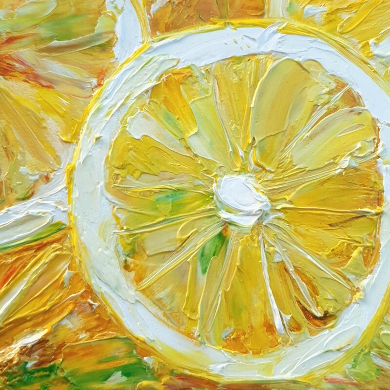 Lemon Painting - Etsy