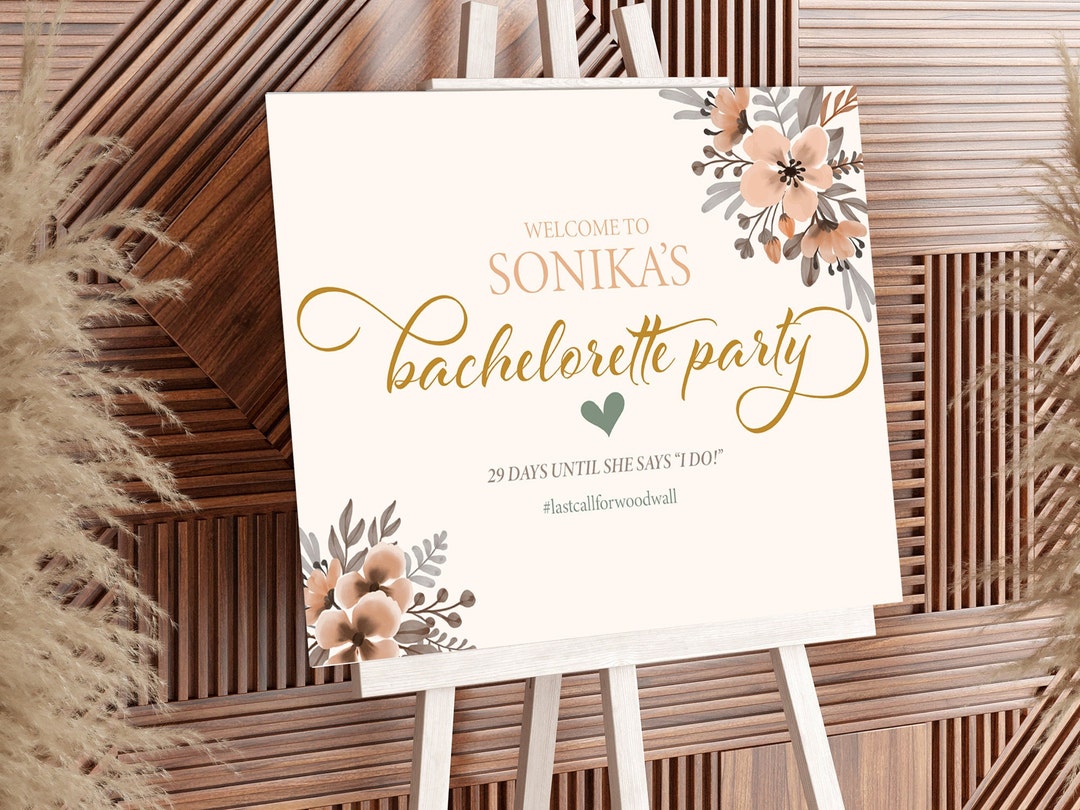 Boho Welcome Sign | Boho Bridal Shower | Bohemian Bachelorette Party ...