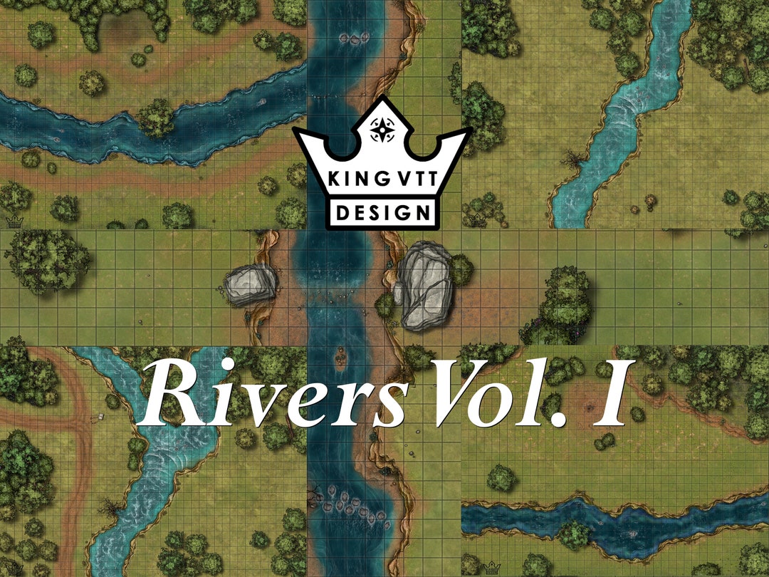 RPG Rivers Scenario Maps Vol. I | D&D Maps | VTT Maps | Dungeons and ...