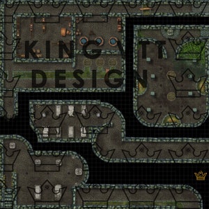 4in1 RPG Sewer Scenario Maps Vol. I | D&D Maps | VTT Maps | Battle Map ...