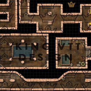 4in1 RPG Tomb Scenario Maps Vol. II| D&D Maps | VTT Maps | Battle Map ...