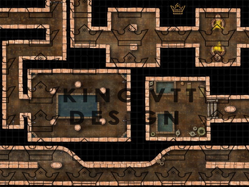 4in1 RPG Tomb Scenario Maps Vol. II| D&D Maps | VTT Maps | Battle Map ...