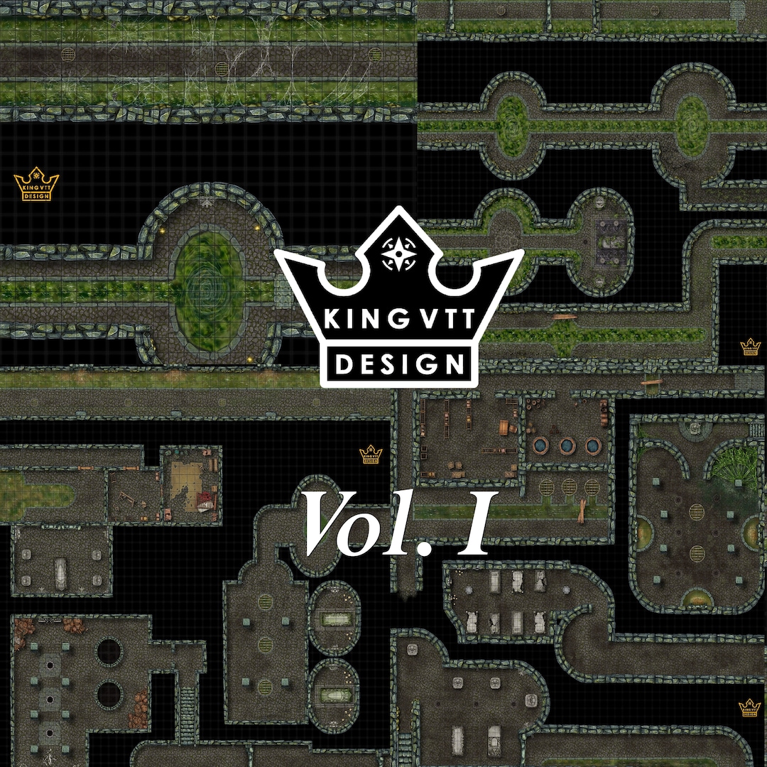 4in1 RPG Sewer Scenario Maps Vol. I | D&D Maps | VTT Maps | Battle Map ...