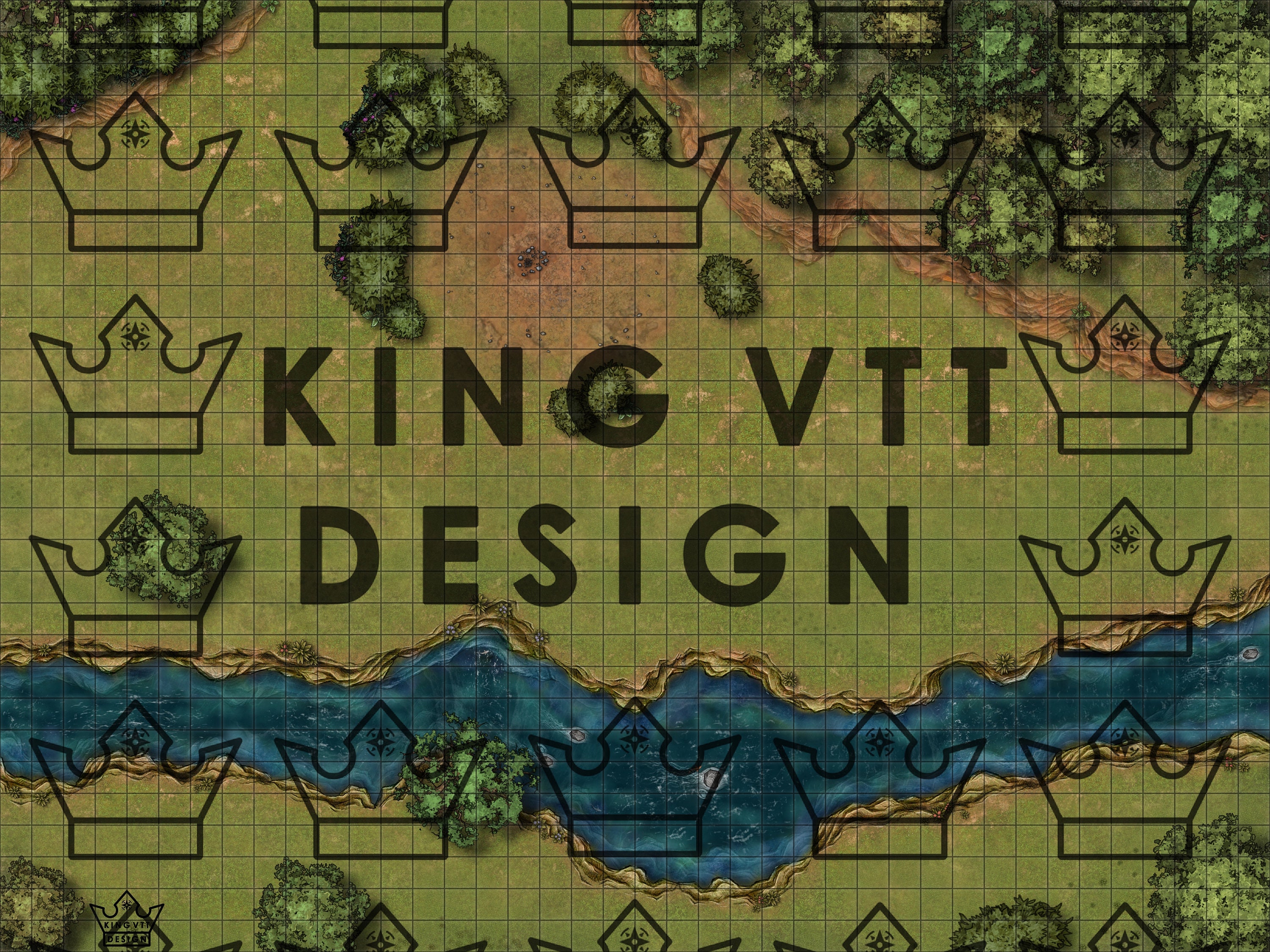 RPG Rivers Scenario Maps Vol. I D&D Maps VTT Maps Dungeons and Dragons ...