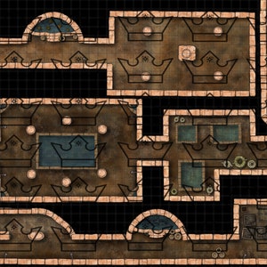 4in1 RPG Tomb Scenario Maps Vol. II| D&D Maps | VTT Maps | Battle Map ...