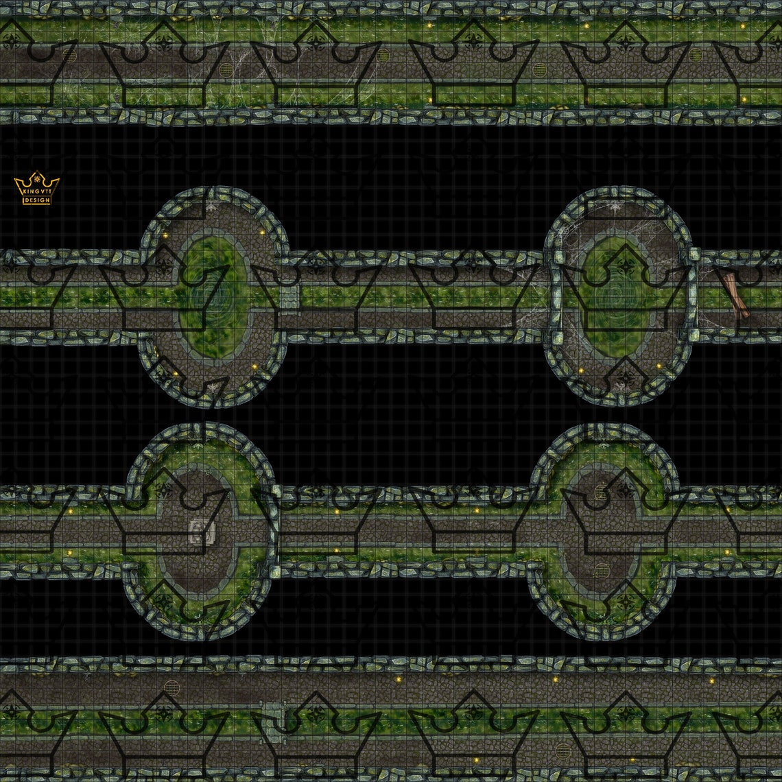 4in1 RPG Sewer Scenario Maps Vol. I | D&D Maps | VTT Maps | Battle Map ...