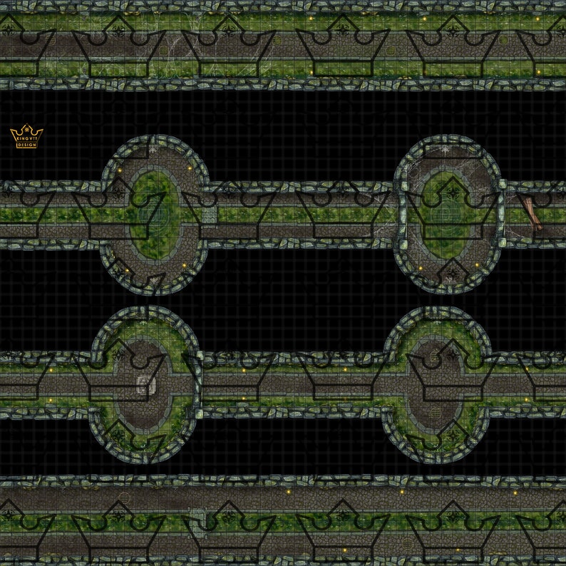 4in1 RPG Sewer Scenario Maps Vol. I | D&D Maps | VTT Maps | Battle Map ...