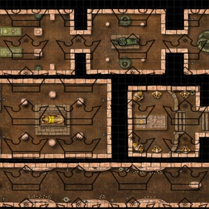 4in1 RPG Tomb Scenario Maps Vol. II| D&D Maps | VTT Maps | Battle Map ...