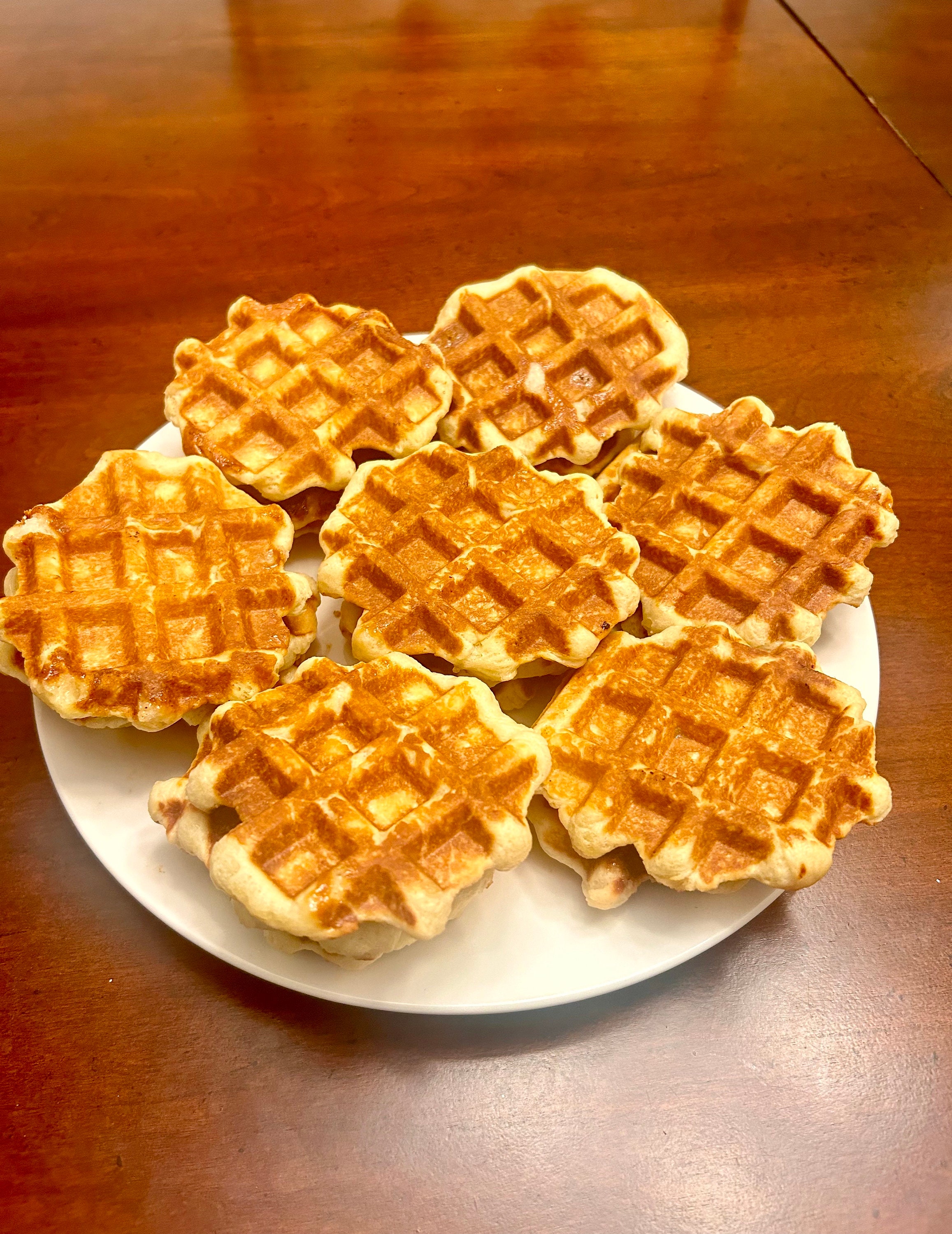 Freshly Baked Liege Waffles: Belgian Pearl Sugar Waffles - Etsy