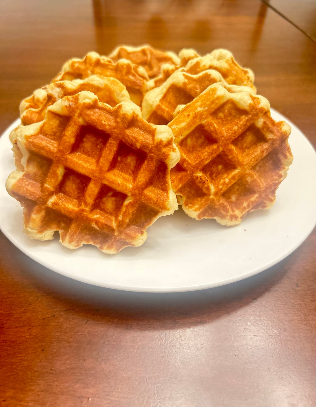 Freshly Baked Liege Waffles: Belgian Pearl Sugar Waffles - Etsy
