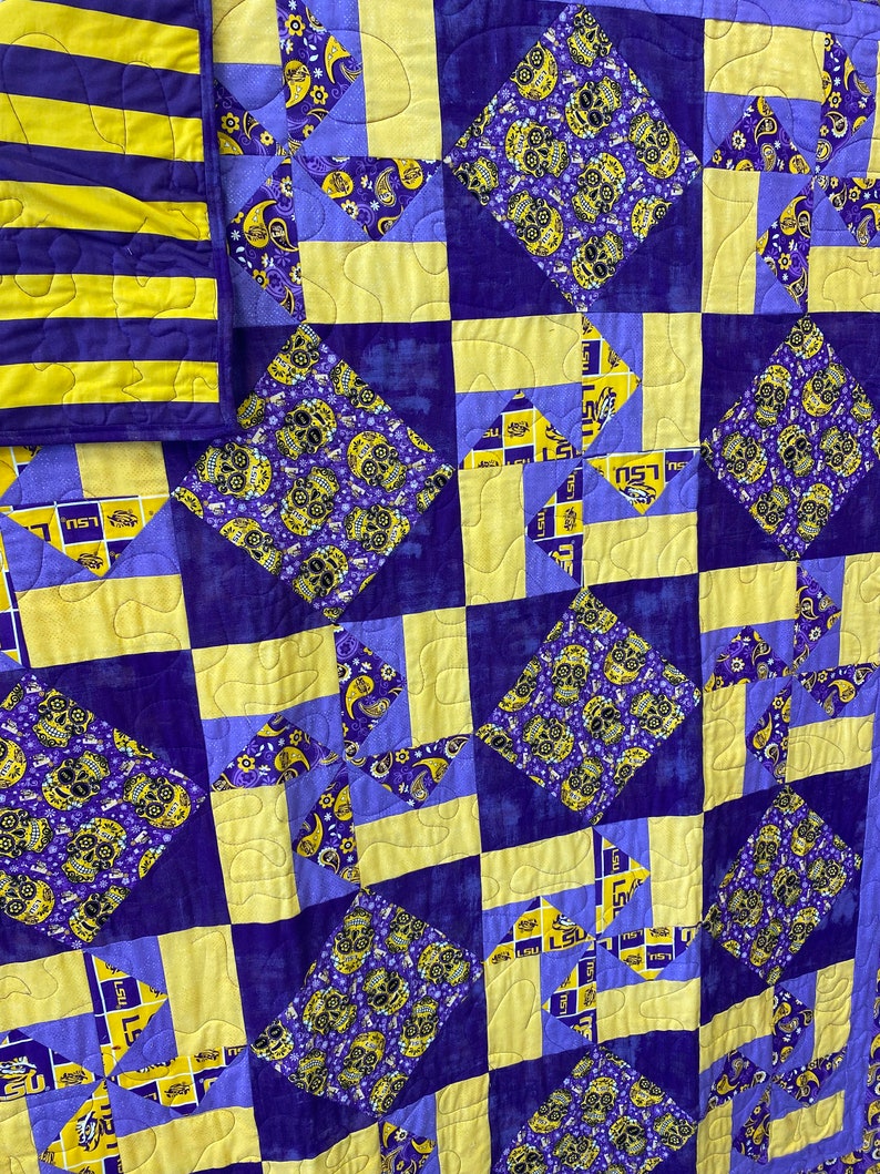 LSU Quilt - Etsy