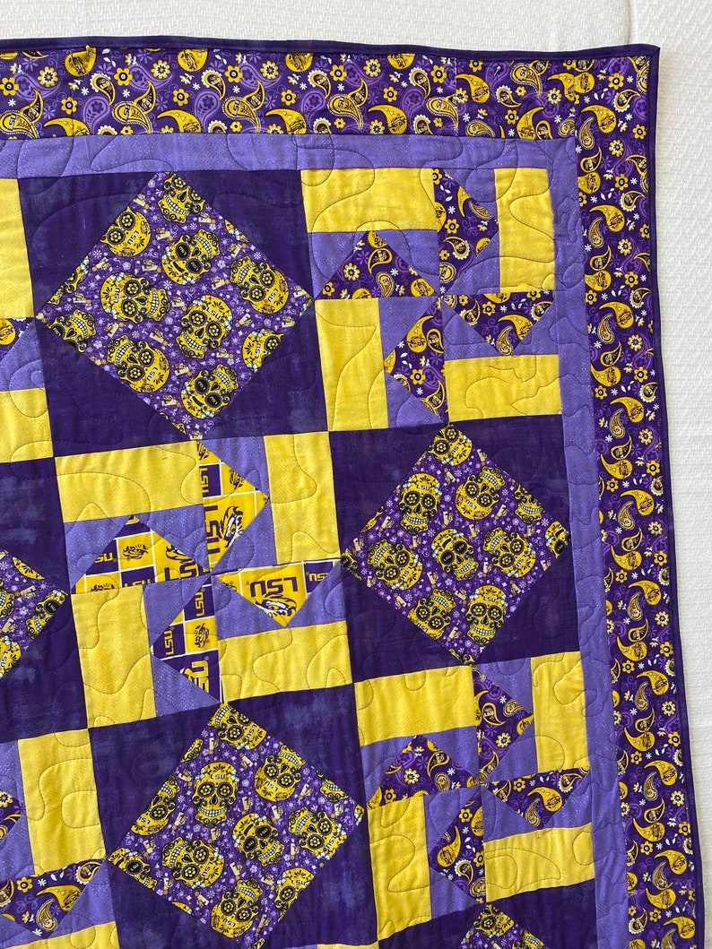 LSU Quilt - Etsy