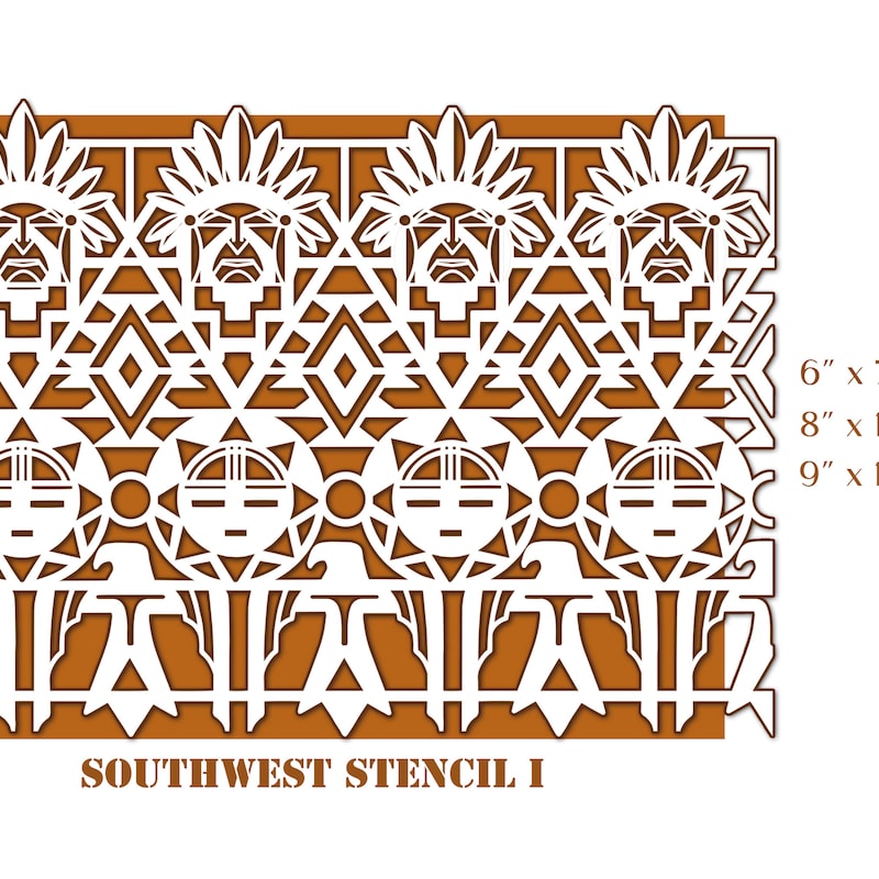 Southwest Stencil - Etsy
