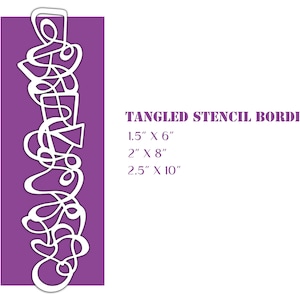 TANGLED STENCIL BORDER made to Order - Etsy