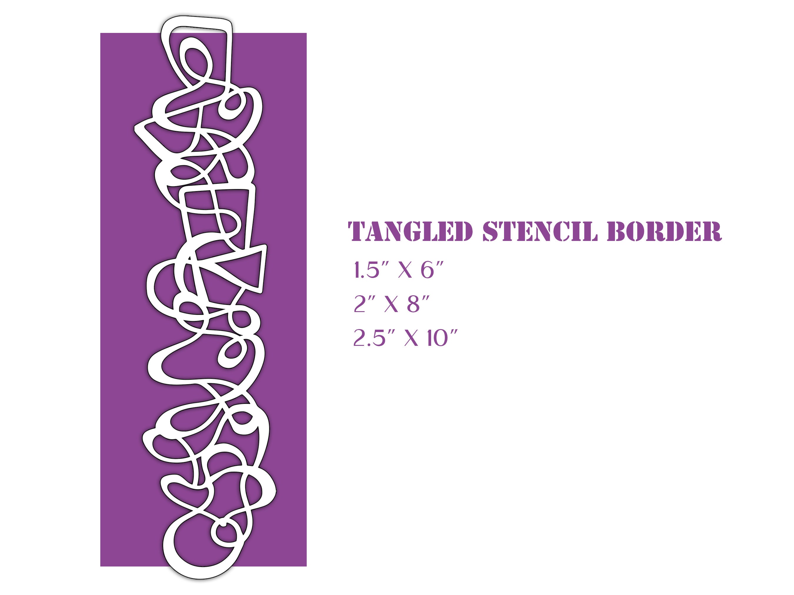 TANGLED STENCIL BORDER made to Order - Etsy