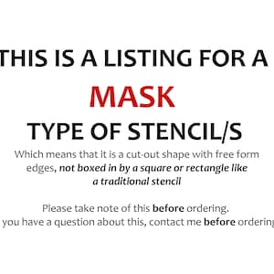 TANGLED STENCIL BORDER made to Order - Etsy