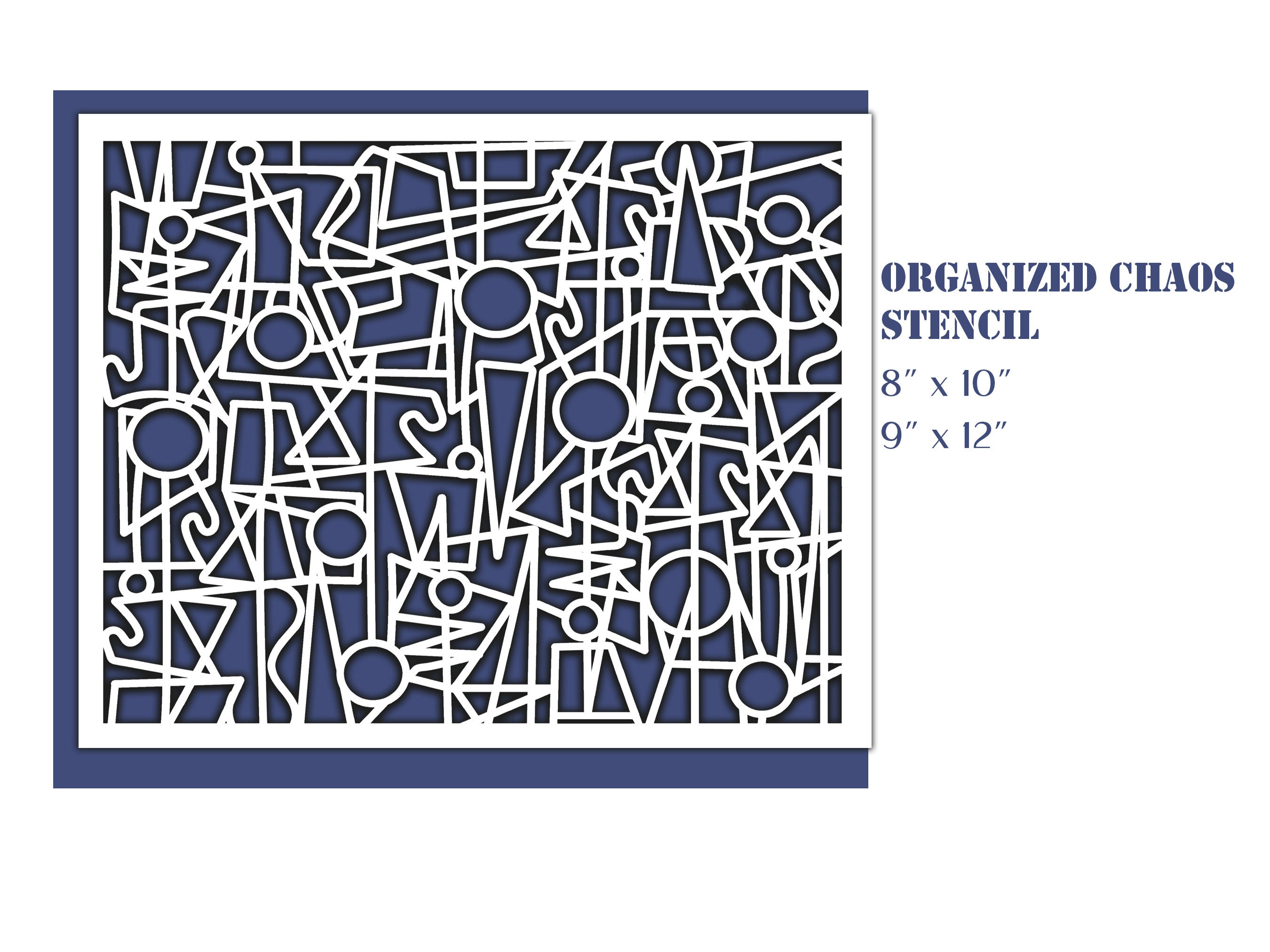 ORGANIZED CHAOS Stencilmade to Order - Etsy