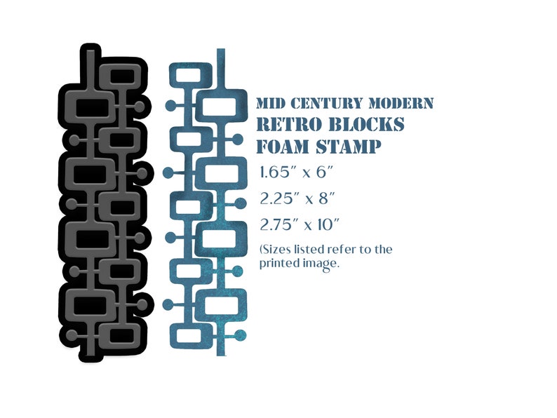 RETRO BLOCKS FOAM Stampmade to Order - Etsy