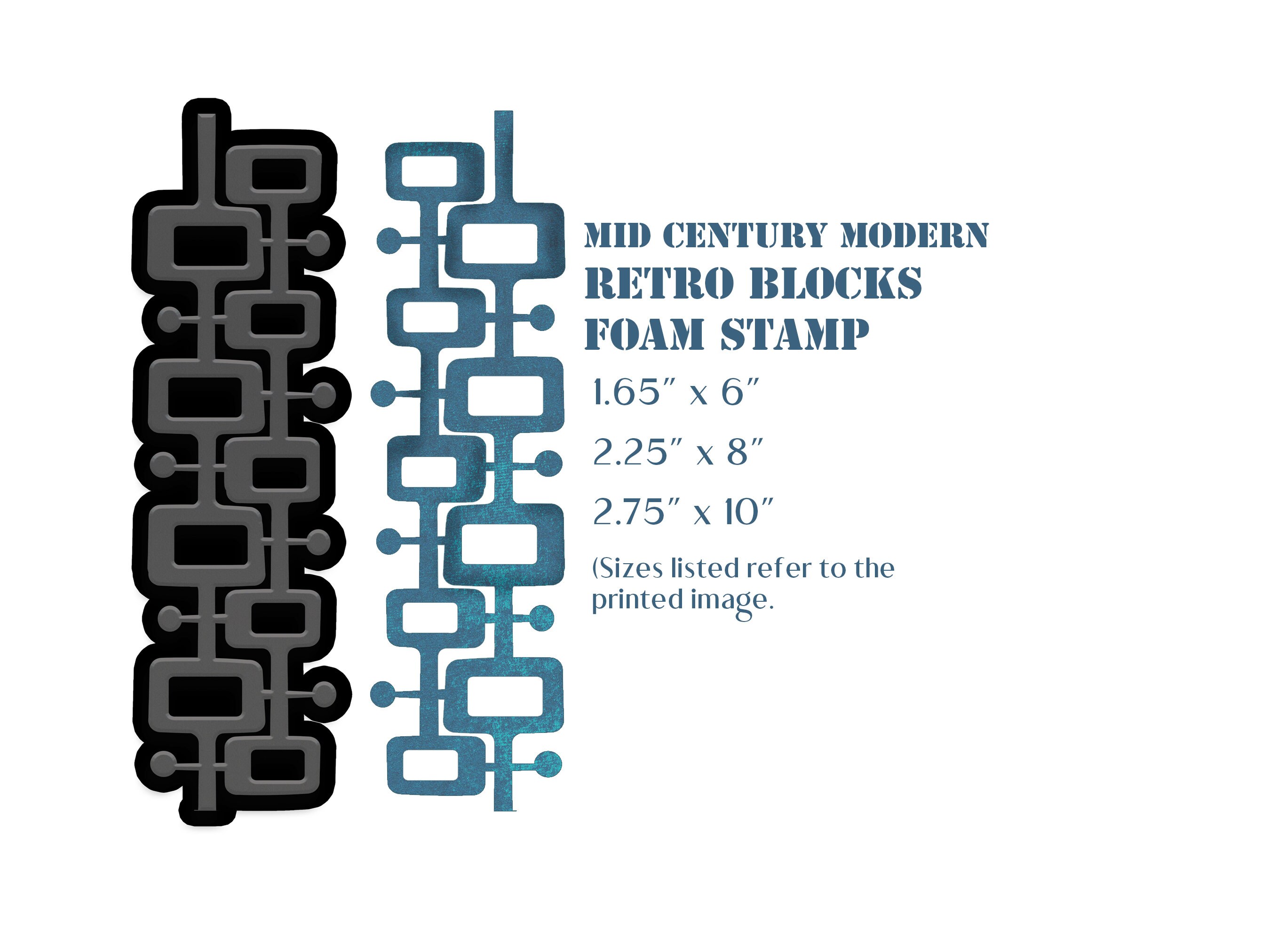 RETRO BLOCKS FOAM Stampmade to Order - Etsy