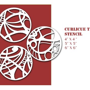 CURLICUE TRIO Stencilmade to Order - Etsy