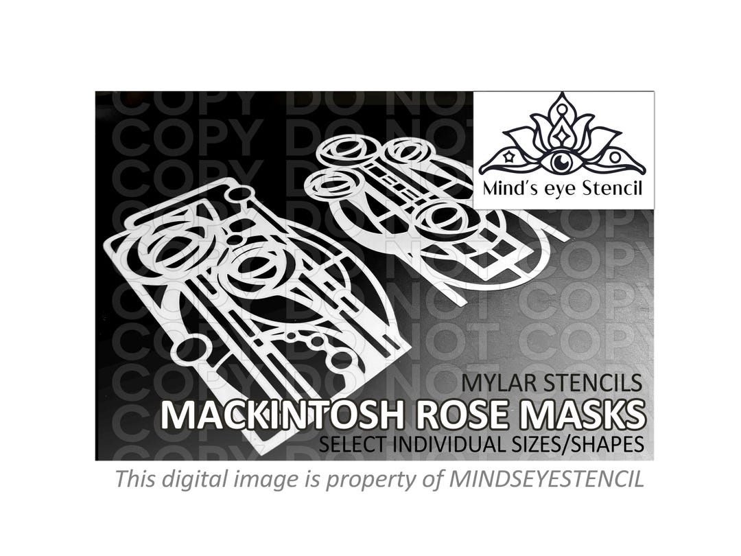 MACKINTOSH ROSE MASKS -(made to Order) - Etsy