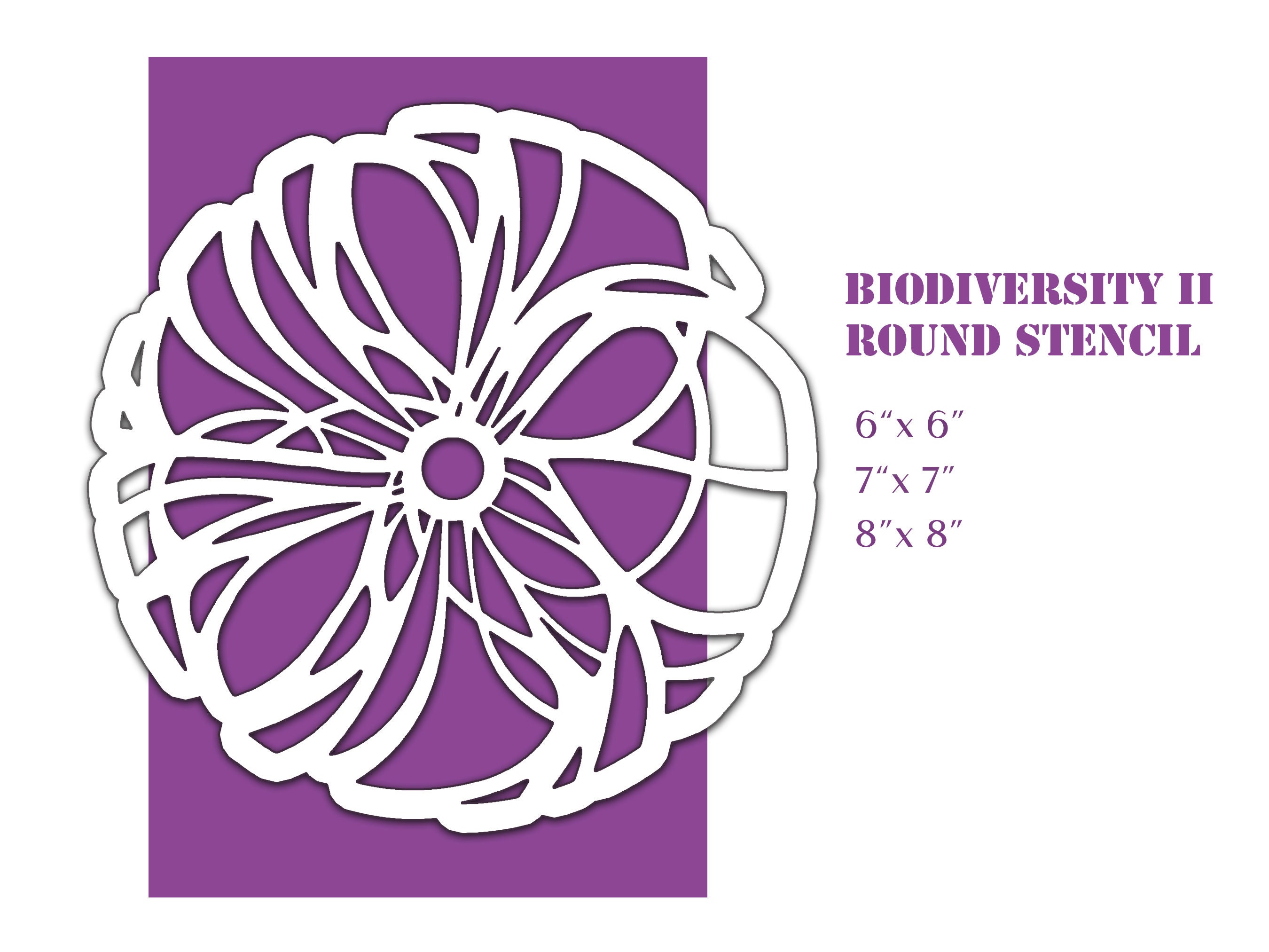 BIODIVERSITY II ROUND Stencilmade to Order - Etsy