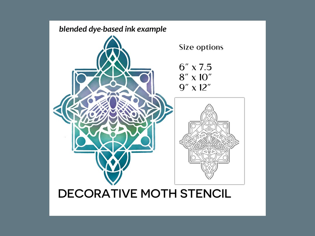 DECORATIVE MOTH Stencilmade to Order - Etsy Australia