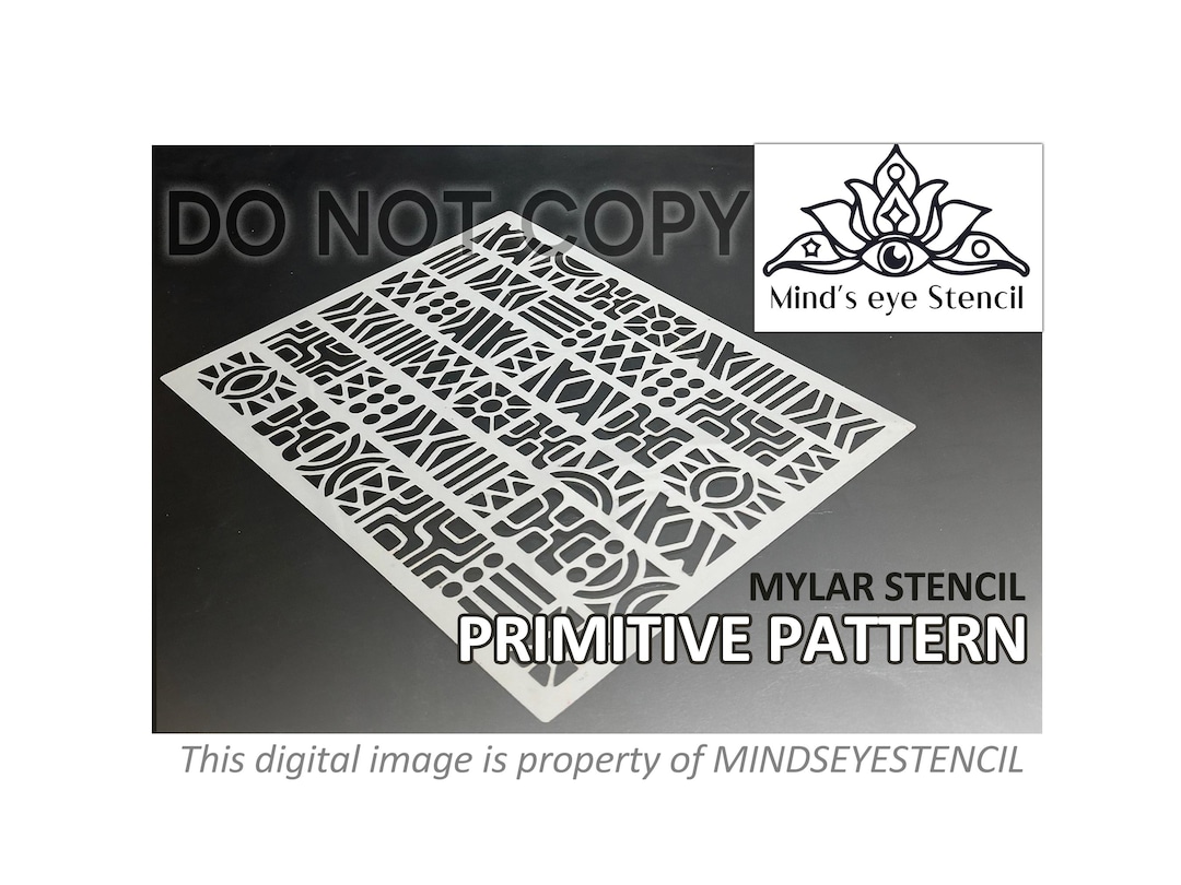 PRIMITIVE PATTERN Stencil-(made to Order) - Etsy