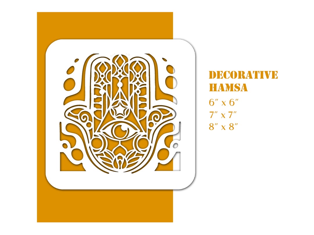DECORATIVE HAMSA Stencilmade to Order - Etsy