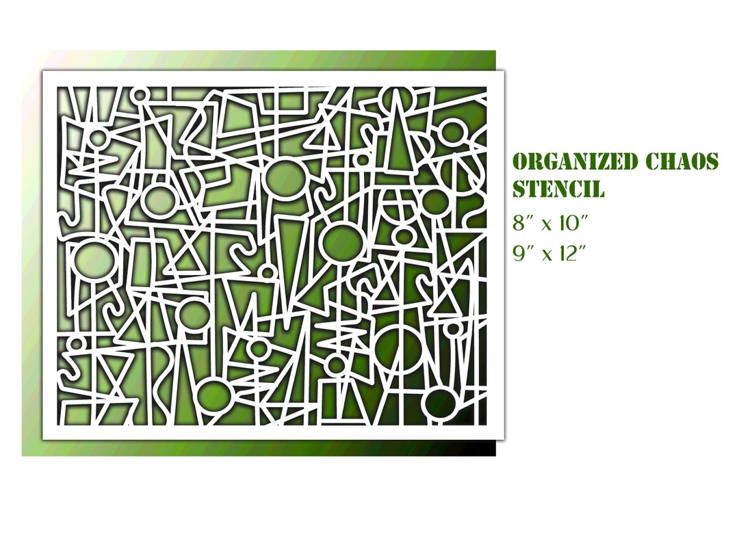 ORGANIZED CHAOS Stencilmade to Order - Etsy