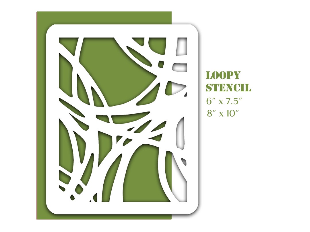 LOOPY Stencilmade to Order - Etsy