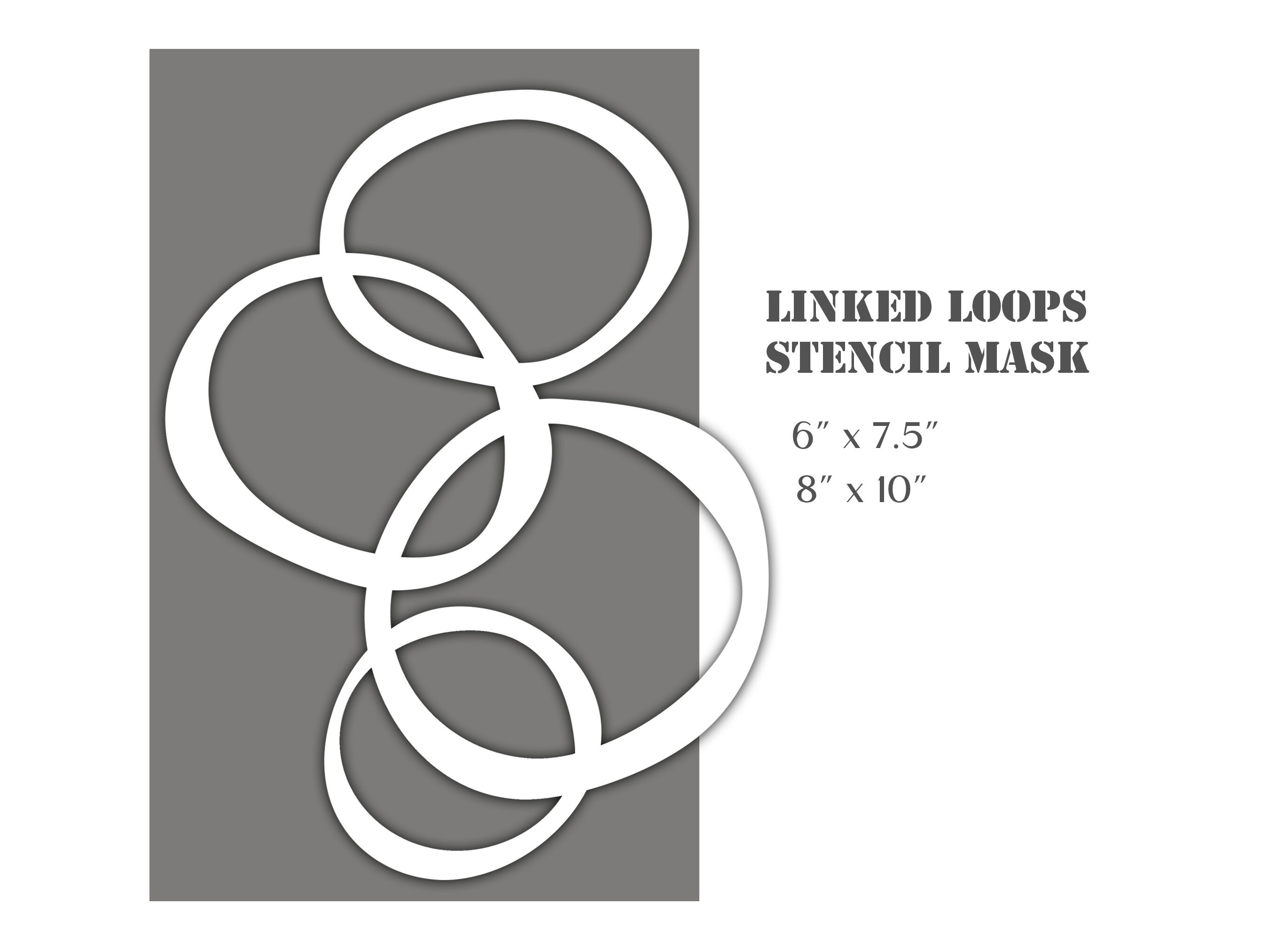LINKED LOOPS STENCIL Maskmade to Order - Etsy