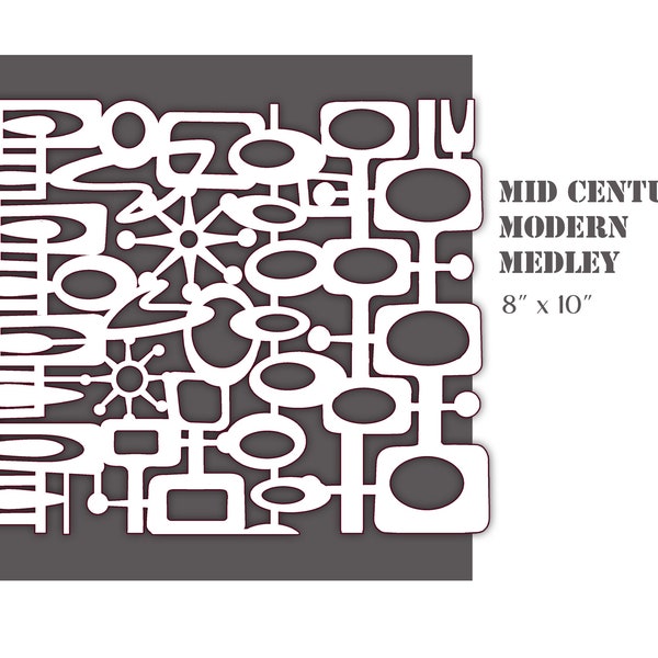 Modern Wall Stencil - Etsy