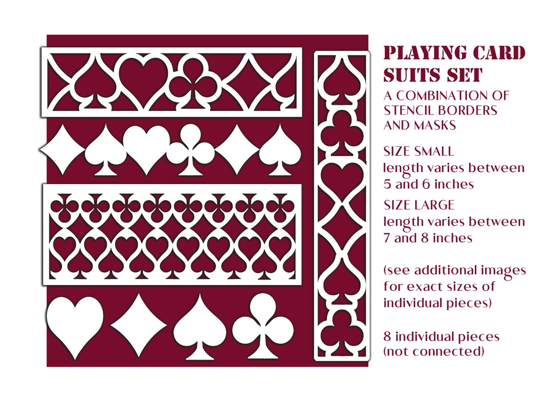 PLAYING CARD SUITS Setmade to Order - Etsy