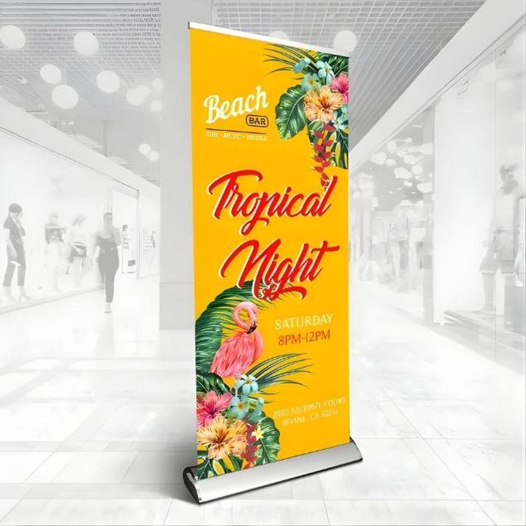 Custom Deluxe Retractable Banner Stand With Print | 33×81 Roll-up ...