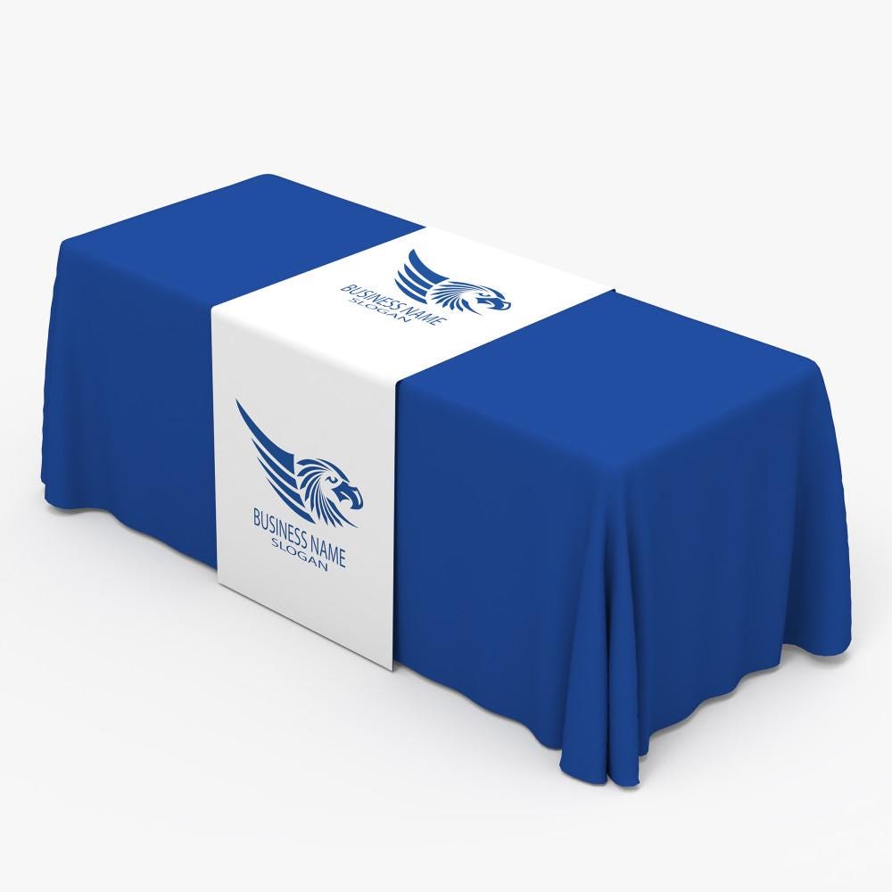 Custom Table Runner With Logo | Personalized Event & Trade Show Table ...