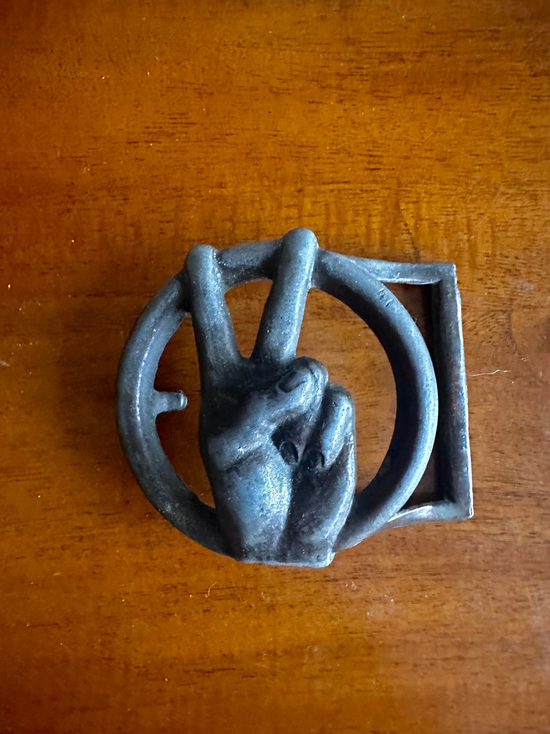 Vintage Peace Sign Belt Buckle 1960's/1970's - Etsy