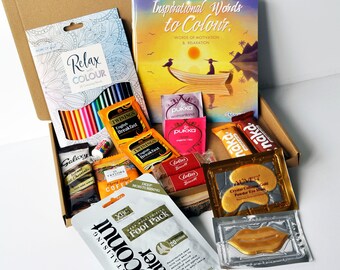 Adult Colouring Book Gift Set, Mental Health Box, Distraction Box ...